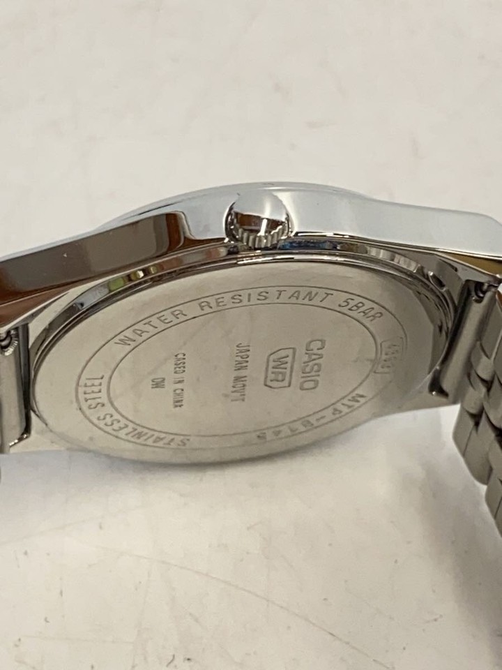 CASIO MTP-B145D-4A2VDF Watch Analog Stainless Steel Red Dial Excellent ...