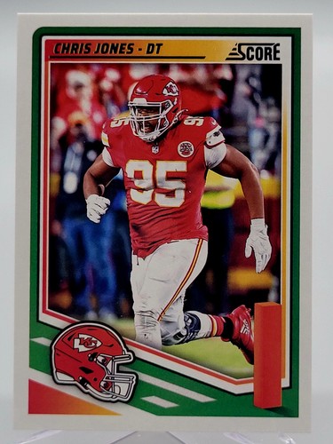 2025 SCORE CHRIS JONES BASE FOOTBALL CARD CHIEFS NFL 198 panini | eBay