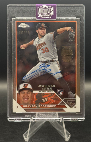 Grayson Rodriguez 2025 Topps Archives Signature Series Auto /25 | eBay