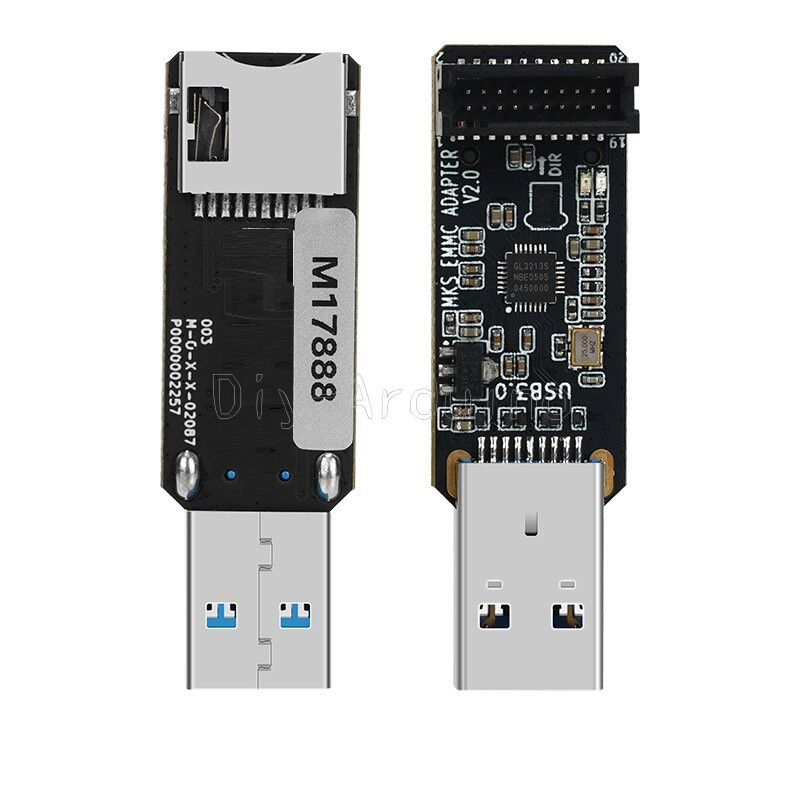 1PCS For EMMC ADAPTER V2 USB3.0 Reader MKS EMMC Module Micro SD TF Card ...