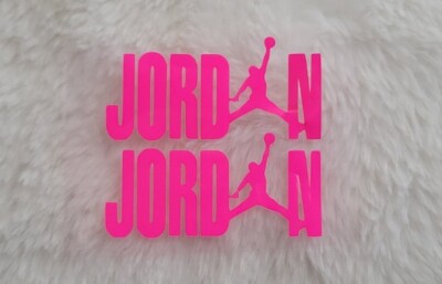 TWO JORDAN Jumpman Logo Iron On Decal / FREE SHIPPING in the US DIY | eBay
