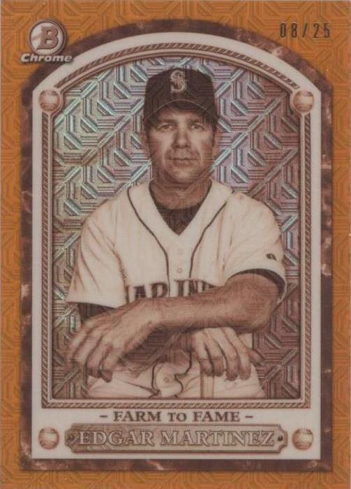 2020 Bowman Chrome - Farm to Fame Edgar Martinez #FTF-EM Orange Mojo ...