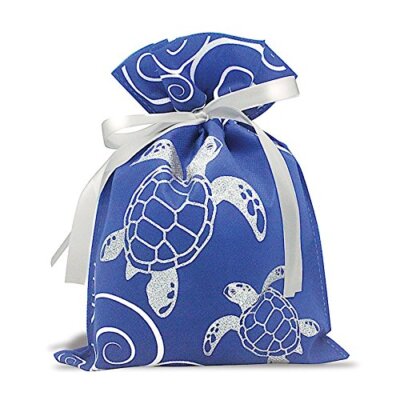 Island Heritage Hawaiian Drawstring Small Gift Bags 3 Pack Honu Turtle ...