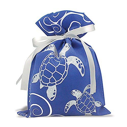 Island Heritage Hawaiian Drawstring Small Gift Bags 3 Pack Honu Turtle Waves | eBay