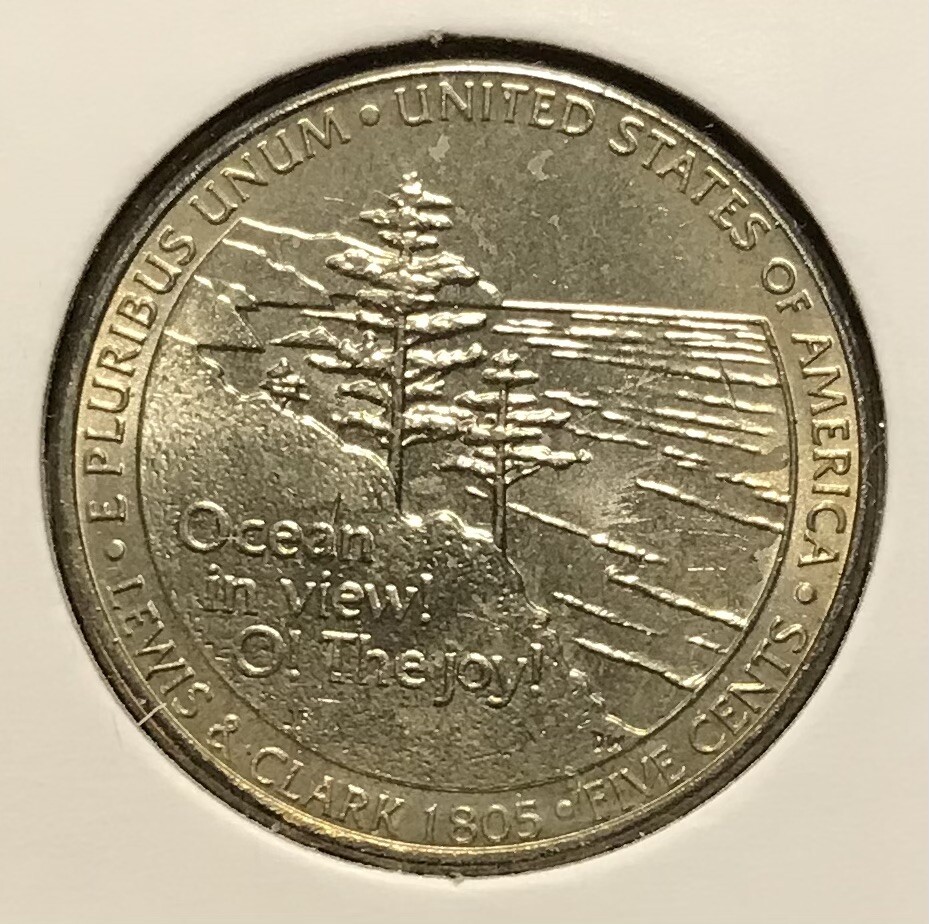 2005 P BU Ocean in view DDR Branch & Strike thru Lewis & Clark 2x Error ...