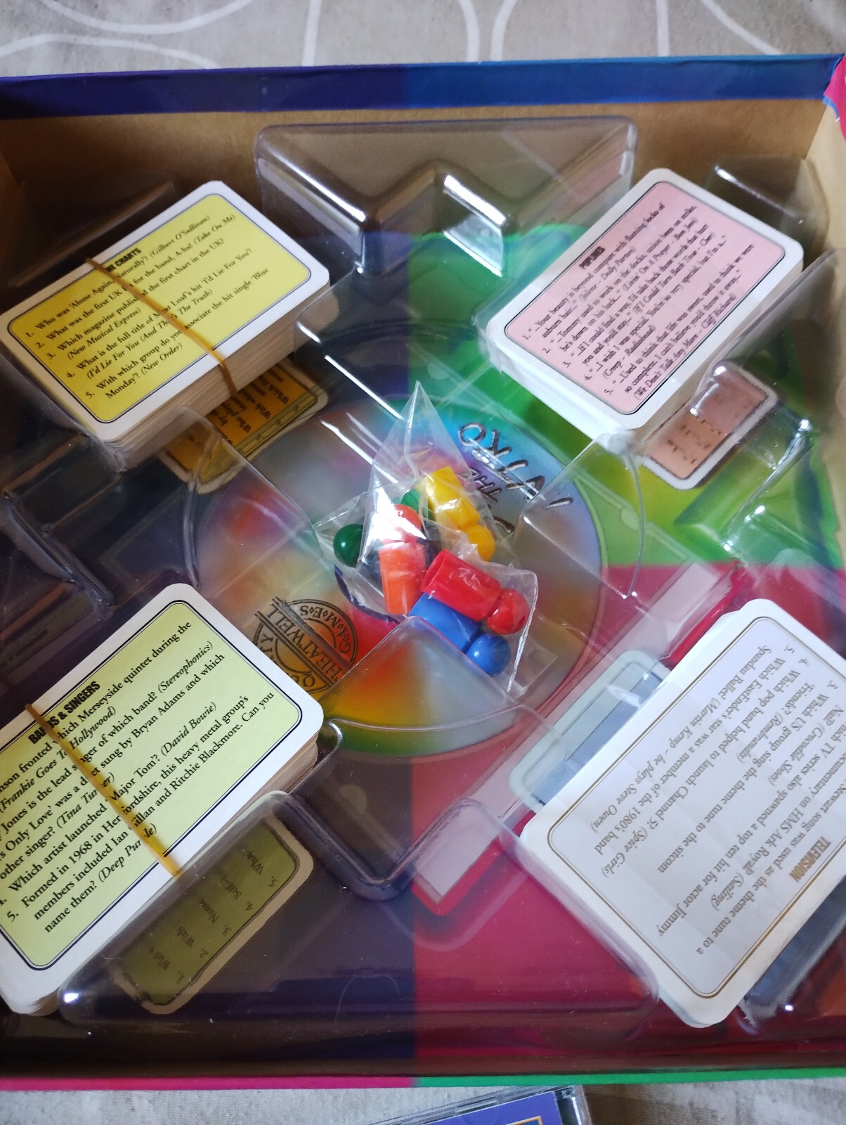 Spot The Intro Board Game The Greatest Rock & Pop Quiz Night Family Fun ...