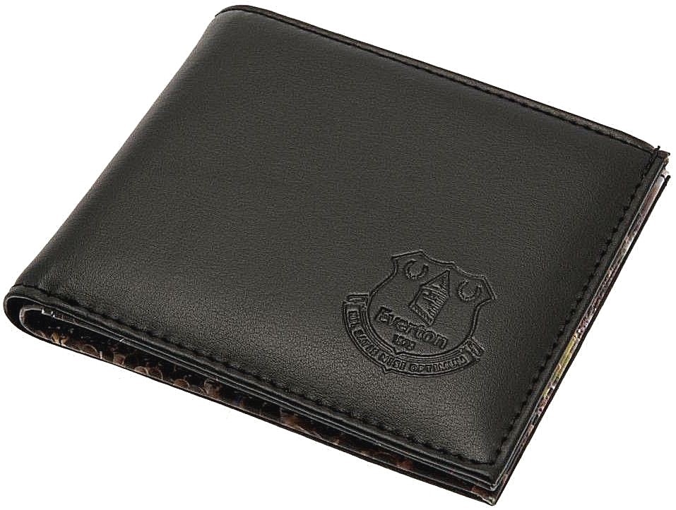 EVERTON FC REAL LEATHER FOOTBALL SPORTS TEAM MONEY STADIUM WALLET PURSE ...