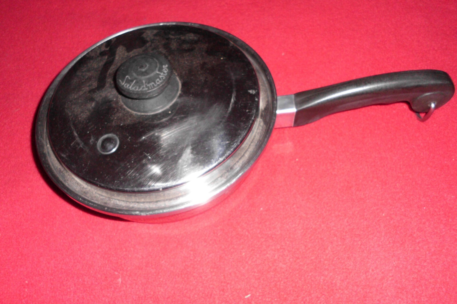 Vintage Saladmaster 9" Tri-clad Stainless Skillet Saucepan Fry Pan w ...