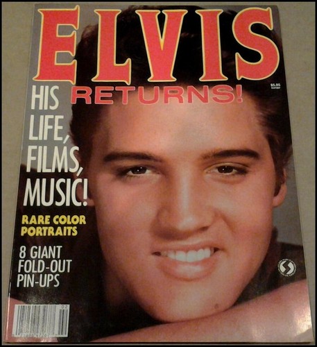 1990 Elvis Returns Tribute Magazine Fold-Out Poster Pin-Ups Presley | eBay