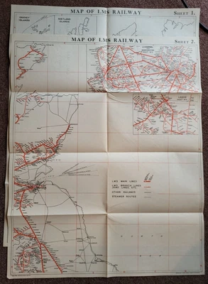 LMS List Of Stations & Maps In 4 Sections | Grelly UK