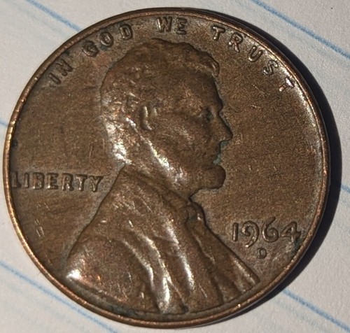 penny 1964 D Rare Liberty on edge | eBay