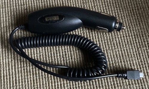 Cell Phone Car Power Adapter Cord M100826 Micro USB MOT-V8/V9 Charger ...