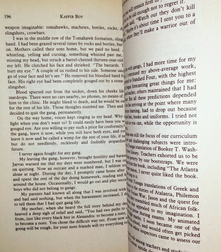 Kaffir Boy An Autobiography by Mark Mathabane. Coming Of Age In ...