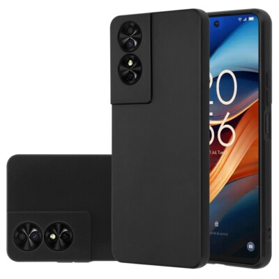 For TCL 501 505 403 405 305 306SE Black Case Silicone Phone Cover ...