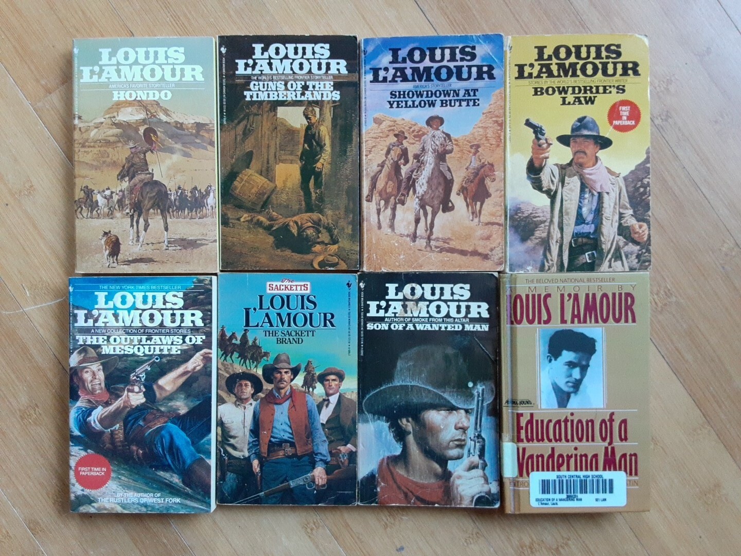 Lot of 8 Louis L'Amour Western Books Paperback L@@K!! | eBay