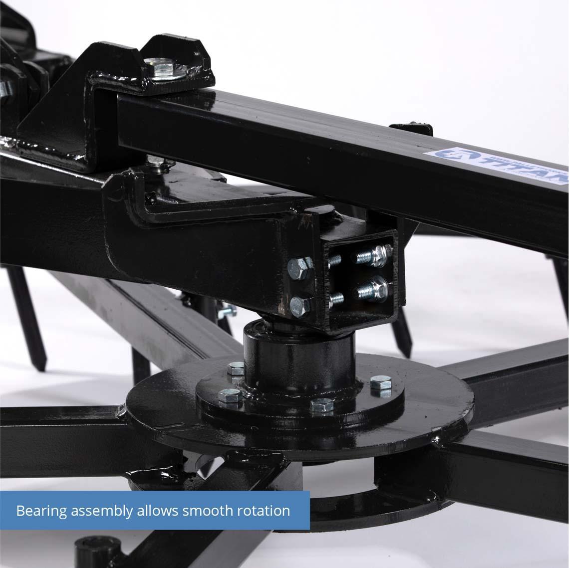 Titan Attachments Arena Spin Harrow Rake Kit, 72-in Diameter, Pull ...