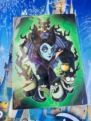 2023 Disney Parks Maleficent 5x7" Postcard Chris Uminga | eBay