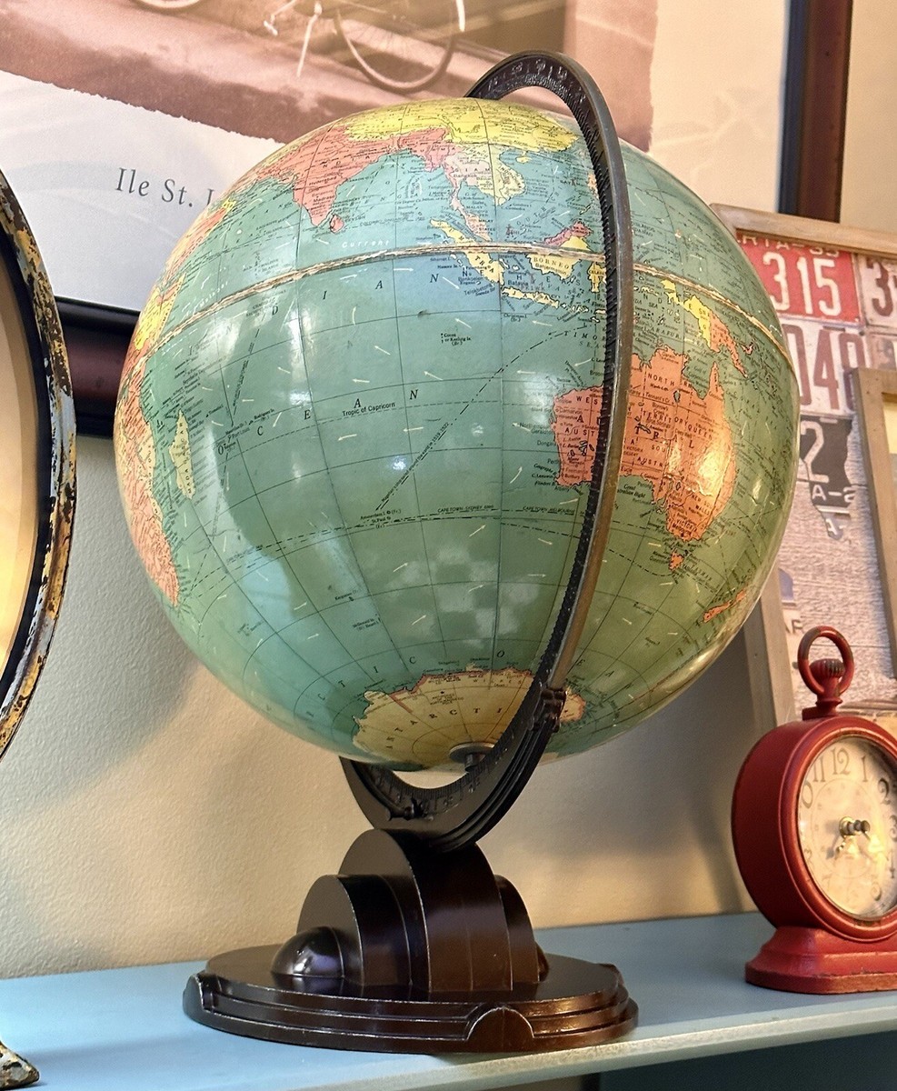 Replogle 1930 12 Terrestrial Globes Similar Items To Replogle