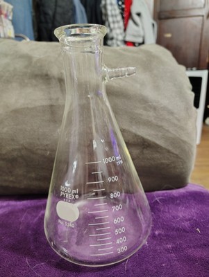 Corning Pyrex 5340-2L 2L Erlenmeyer Flask Filtering Heavy Wall ...