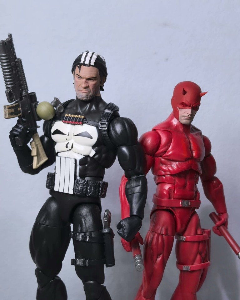 1/12 Painted Custom The Punisher Man Head Carved Fit 6'' ML Action ...