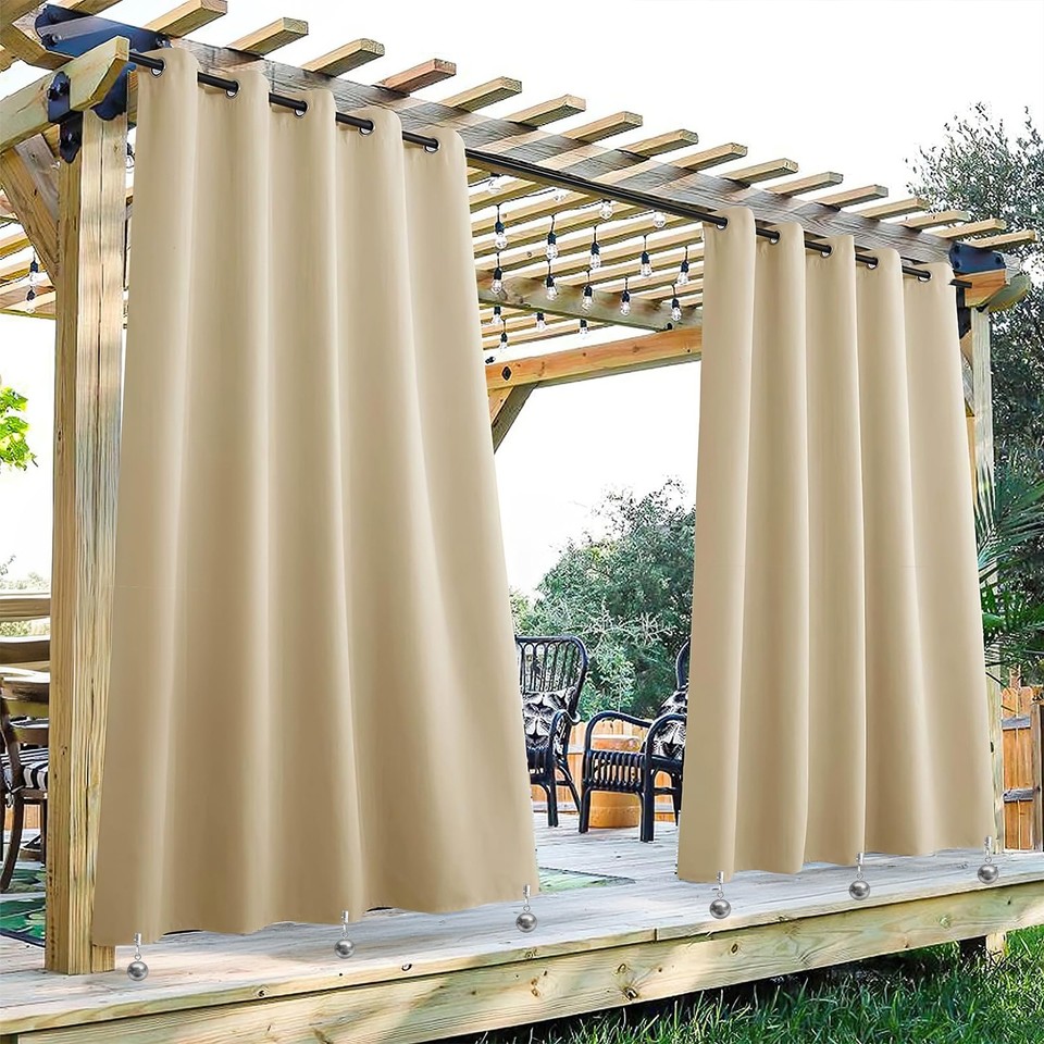 12 Pack Outdoor Curtain Weights, Heavy Duty Drapery Clips for Patio ...