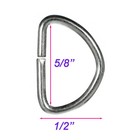 Non-Welded 5/8 Inch Metal D-Rings - Silver Alloy - Packs of 5, 10, 25 ...