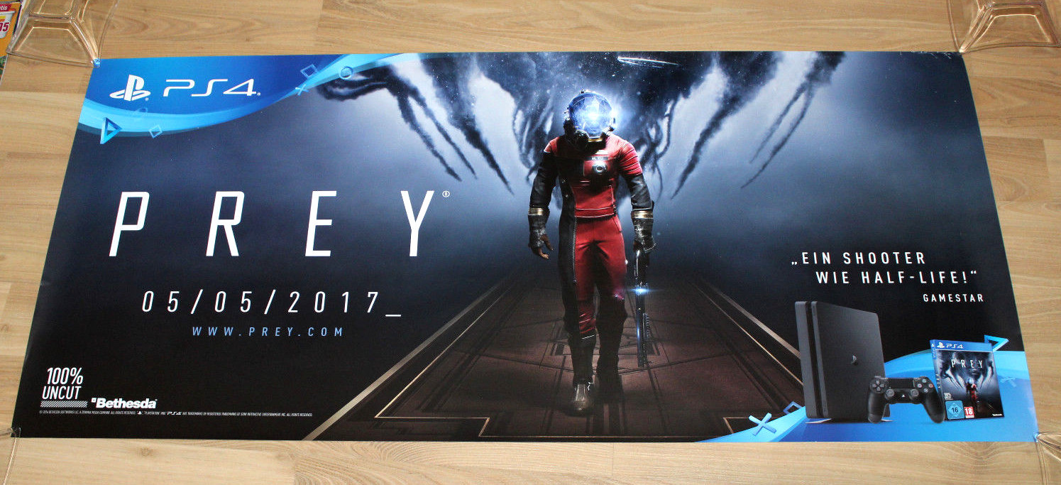 Prey Rare Promo Poster Playstation 4 PS4 Xbox One 120x55cm | eBay
