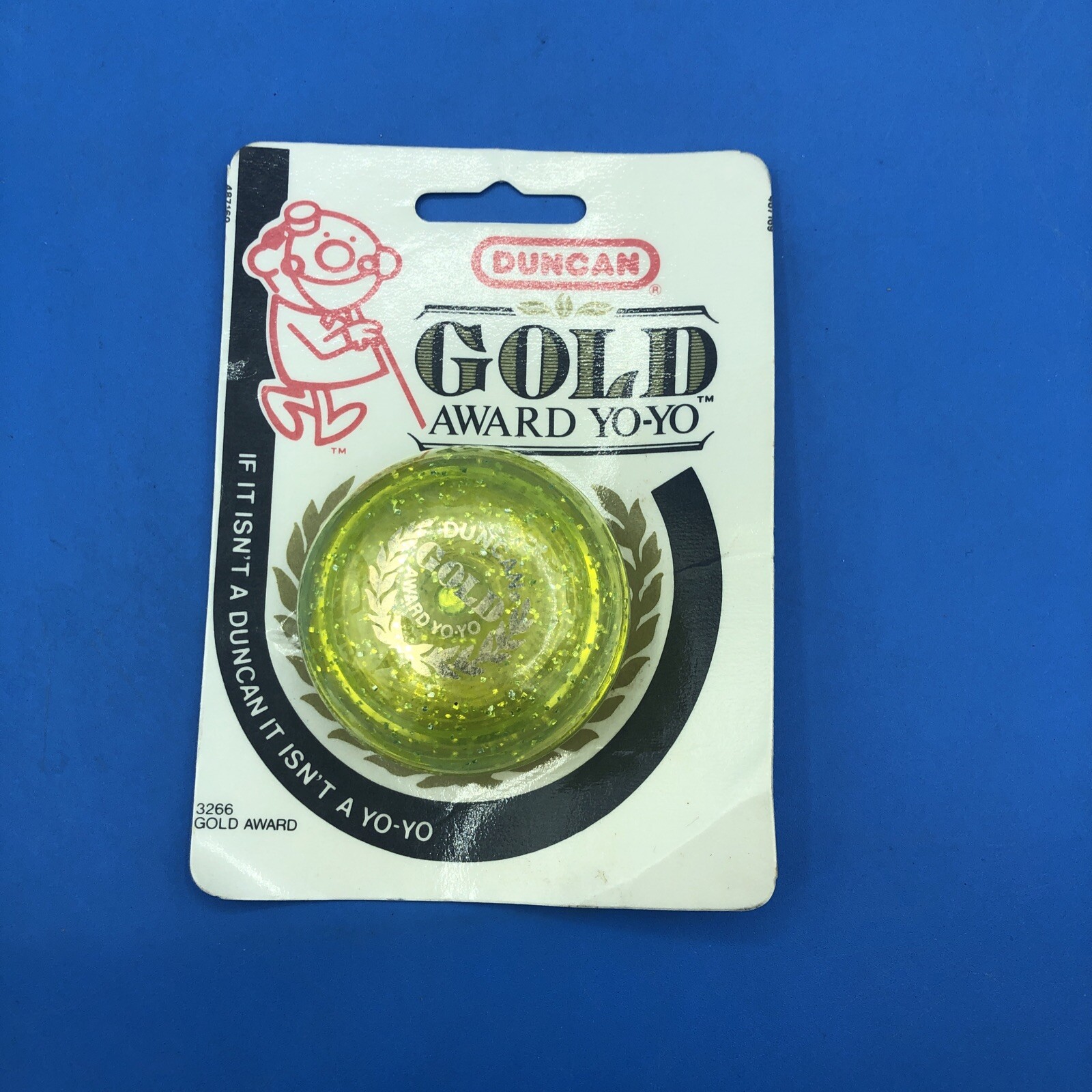 Vintage 1986 Duncan Gold Award Yo-Yo #3266 Gold Award Neon Green new ...