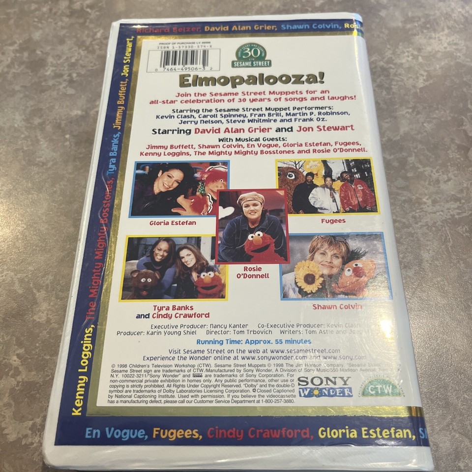 Sesame Street - Elmopalooza! VHS (Clamshell) feat. David Alan Grier ...