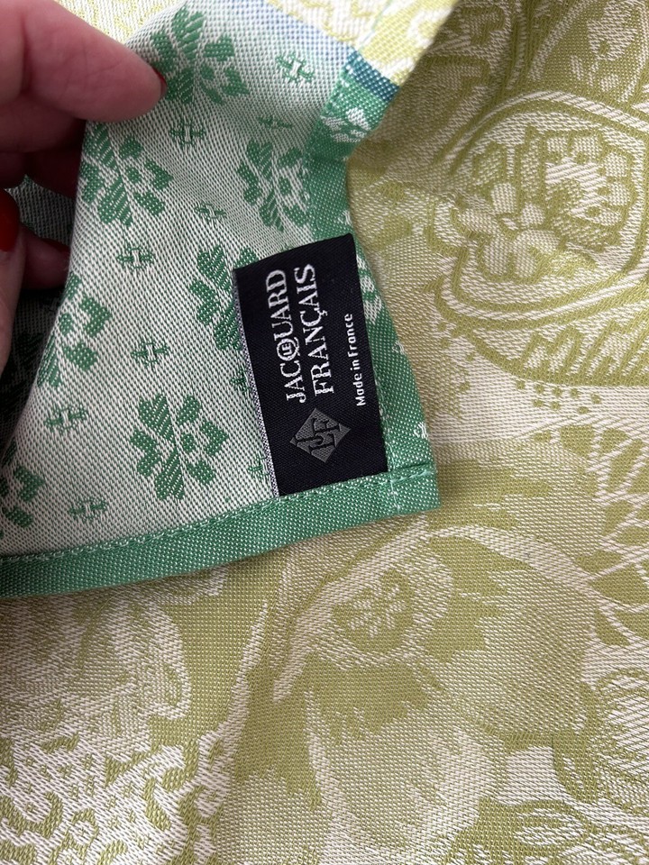 2 Le Jacquard Francais “Primrose Bordier" Florilege 31" x 24" Tea Towel ...