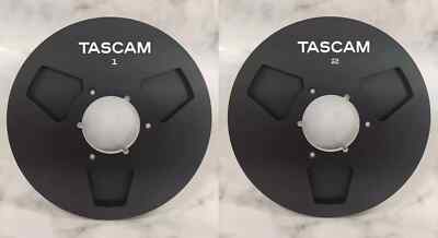 One Pair Black TASCAM 10.5'' 1/4Aluminum Reel to Reel Tape Reel X-2000R ...