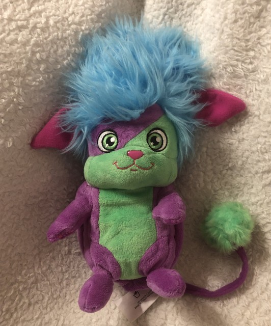 2015 Spin Master Popples Yikes Plush Netflix Animal Blue Purple Green 8 ...