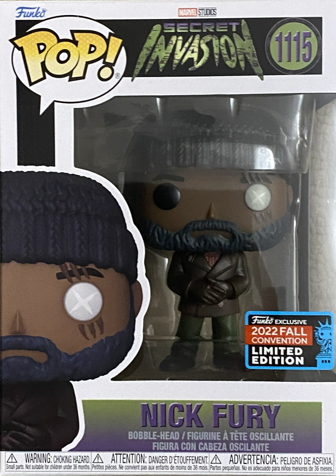 Funko Pop! Marvel Secret Invasion: #1115 Nick Fury 2022 Fall Con ...