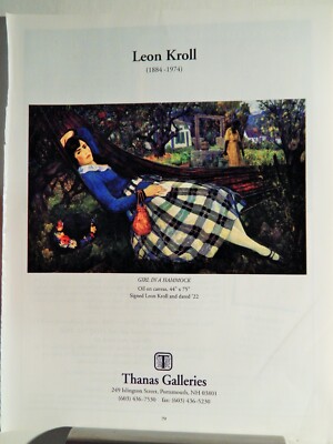 LEON KROLL ART PIECE VTG ORIG 1998 ADVERTISEMENT | eBay