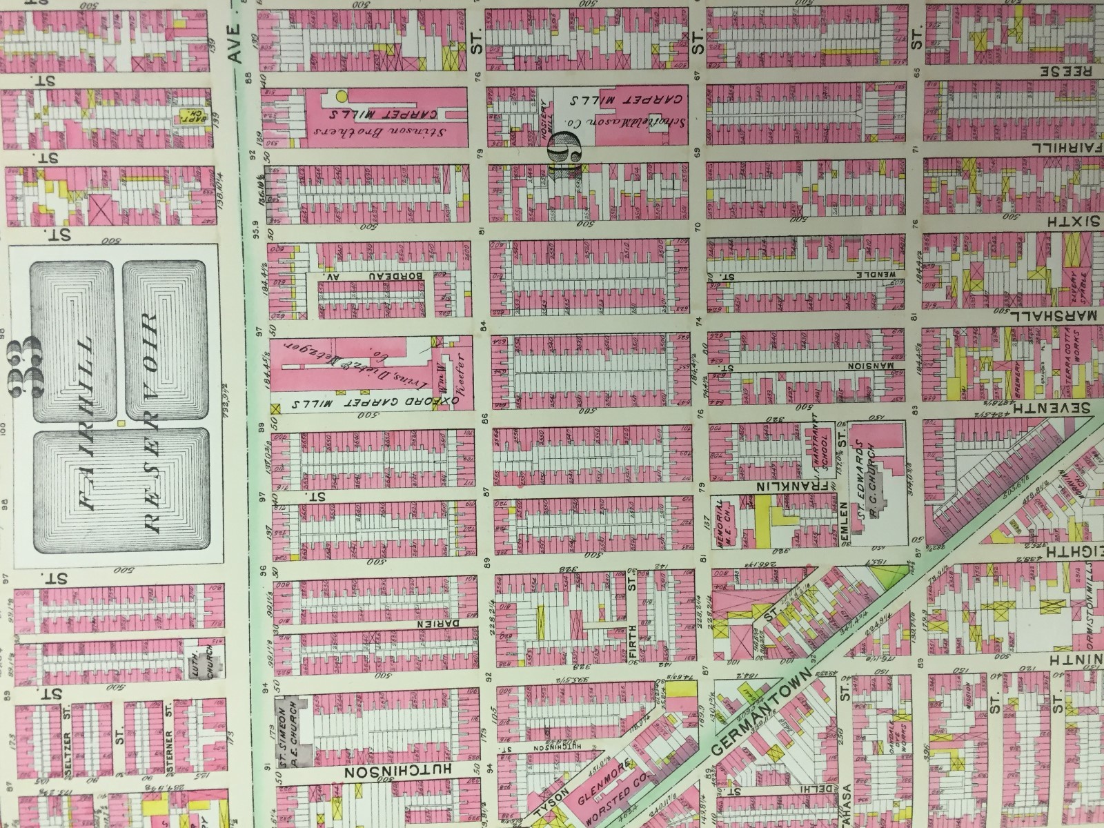 1895 PHILADELPHIA PHILLLIES PA BASEBALL PARK BAKER BOWL BREWERYTOWN ...