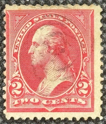 U.S. Scott Stamp 279BC Rose Carmine Double Line Watermark Hand Stamp ...