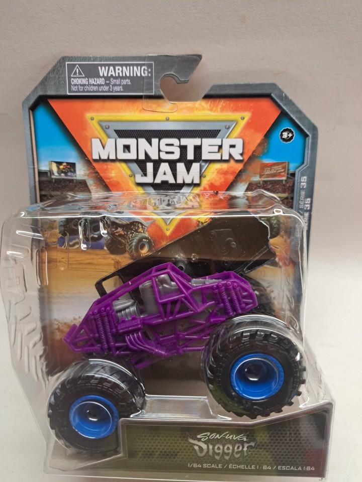 MONSTER JAM Error SUNUVA DIGGER ERROR UNSPUN LOOSE BODY NEW ON CARD ...