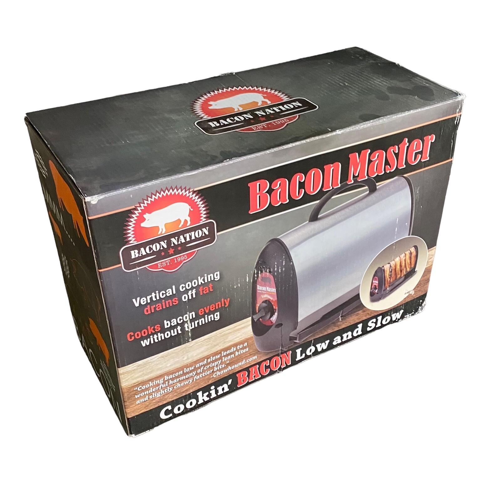 SmartPlanet Bacon Nation Bacon Master Cooker Stainless Steel Adjustable ...