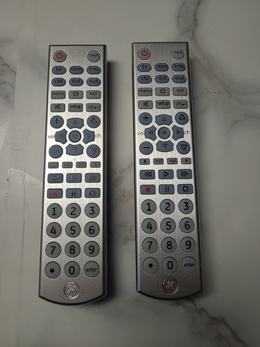 2 GE Ultra Pro 4 Device Universal Remote Control - Silver- 33709 | eBay