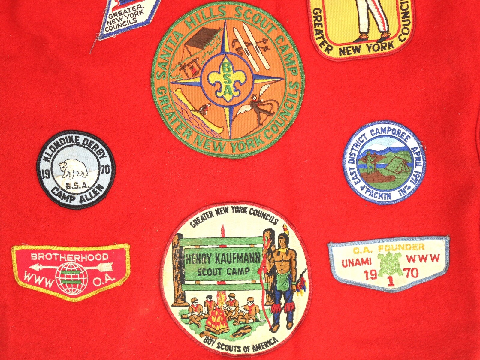 VTG 1960s-70s Boy Scout Jacket w/ 16 Patches Queens NY BSA Unami Alpine Camporee | eBay