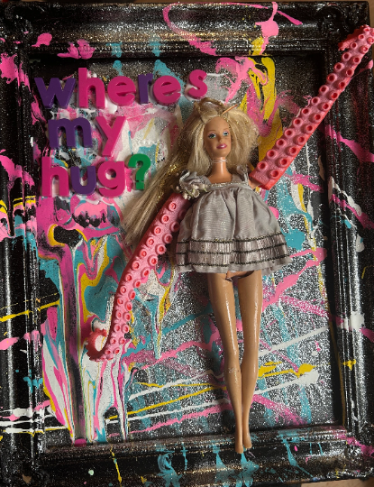 Where's My Hug? Barbie doll Collage Art Mixed Media riot grrrl SciFi ...