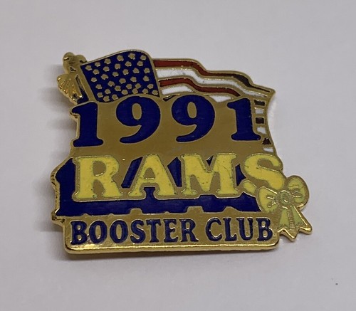 Los Angeles LA Rams Booster Club 1991 NFL Football Lapel Pin (142) | eBay