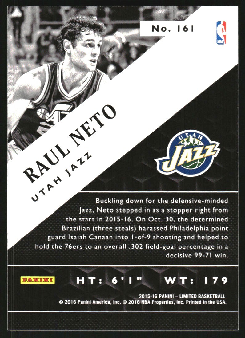 2015-16 Limited #161 Raul Neto RC /80 | eBay