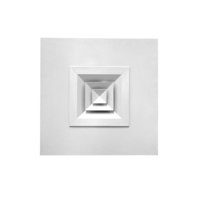 Aluminium ceiling exhaust air diffuser for HVAC FACE: 595x595 Neck ...
