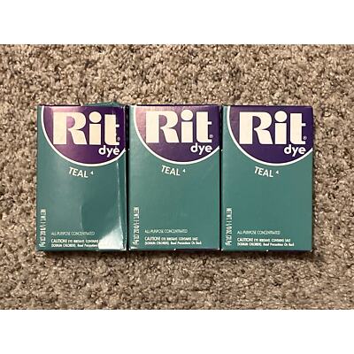 Lot Vintage RIT Powder Dye Old Formula Teal | eBay
