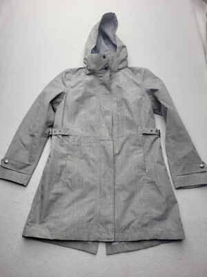 Kirkland Women Coat Medium Gray Rain Coat Heather Mid-Length Long ...