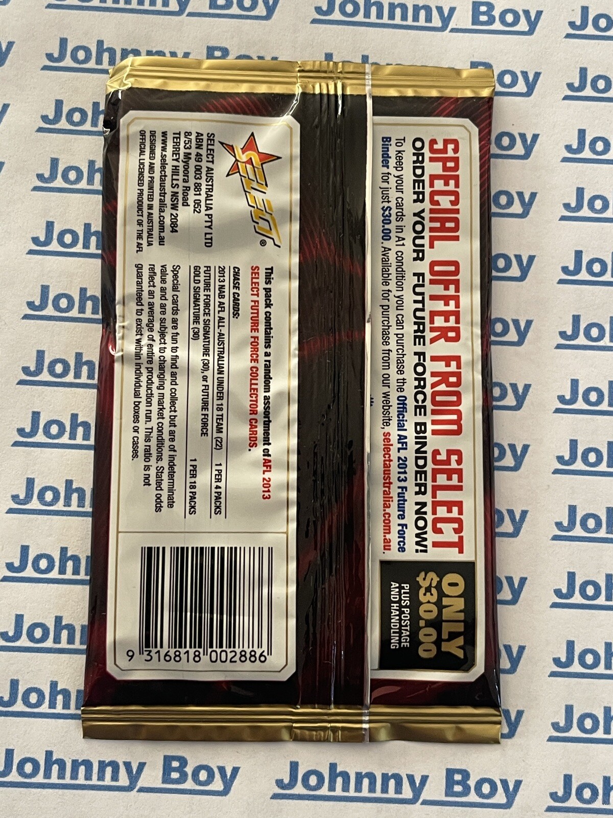 2013 AFL Select Future Force Second Year Booster Packet Sealed New ...