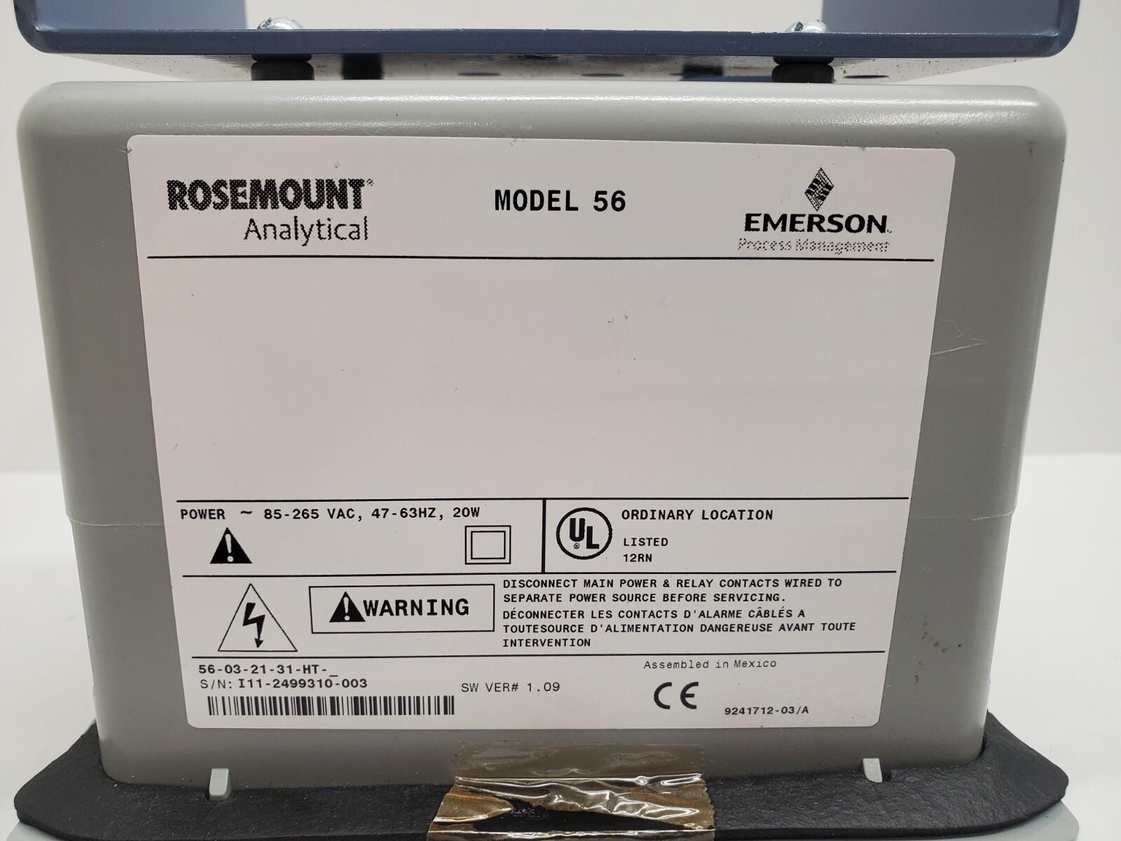 FACTORY ROSEMOUNT 56-03-21-31-HT DUAL CHANNEL TRANSMITTER 85-265vAC for ...