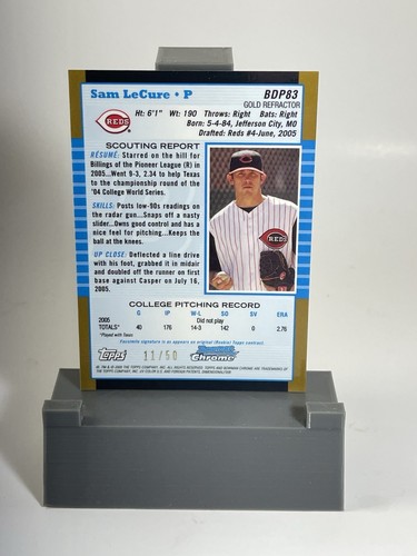 2005 Bowman Chrome Sam LeCure #BDP83 /50 | eBay