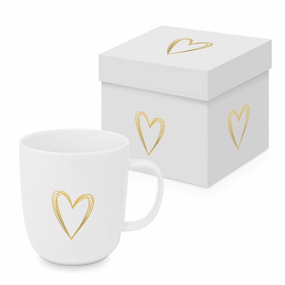 PPD Pure Heart gold Matte Mug in gift box cup tea cup coffee mug 400 ml ...